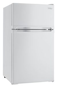 danby designer dcr031b1wdd 3.1 cu.ft. compact refrigerator with freezer, e-star rated mini fridge for bedroom, living room, kitchen, or office, white