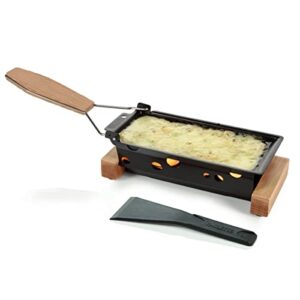 boska raclette grilling set – partyclette to go set – suitable for cheese, meat, fish, and vegetables – portable non-stick – dishwasher safe wedding registry items