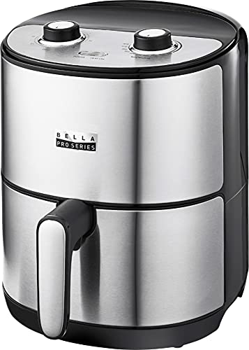 Bella Pro Series 4.3-qt Analog Air Fryer Stainless Steel