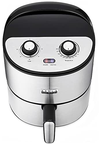 Bella Pro Series 4.3-qt Analog Air Fryer Stainless Steel