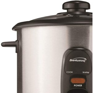 Brentwood Rice Cooker, 8-Cup, Stainless Steel,TS-15,2