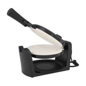 oster titanium-infused duraceramic flip waffle maker, black (ckstwfbf10w-teco)