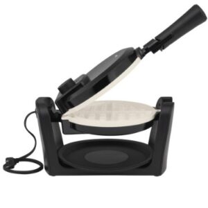 Oster Titanium-Infused DuraCeramic Flip Waffle Maker, Black (CKSTWFBF10W-TECO)