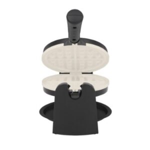 Oster Titanium-Infused DuraCeramic Flip Waffle Maker, Black (CKSTWFBF10W-TECO)