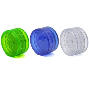 3 pack herb grinder for manual, 2.5in small spice grinder with storage, portable and disposable plastic herb grinder, mix