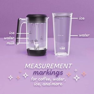 Mr. Coffee Single-Serve 3 in 1 Frappe, Iced, and Hot Coffee Maker and Blender with Reusable Filters, Tumblers, and Recipe Book, Lavender