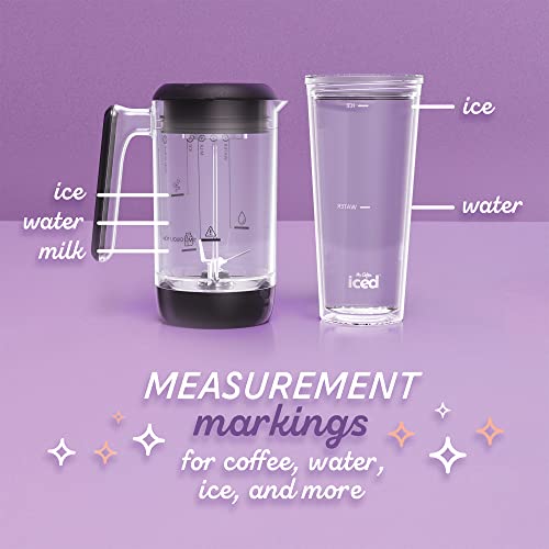 Mr. Coffee Single-Serve 3 in 1 Frappe, Iced, and Hot Coffee Maker and Blender with Reusable Filters, Tumblers, and Recipe Book, Lavender