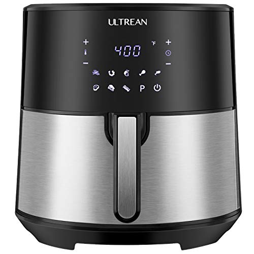 Ultrean 8 Quart Air Fryer, Electric Hot Airfryer XL Oven Oilless Cooker with 8 Presets, LCD Digital Touch Screen and Nonstick Frying Pot, ETL Certified, Cook Book, 1-Year Warranty, 1700W