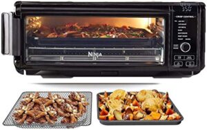 ninja sp101 foodi 8-in-1 air fry large toaster oven flip-away for storage dehydrate keep warm 1800w xl capacity (renewed) black