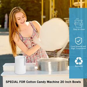 Cotton Candy Mesh and Clip Stabilizer Kit Cotton Candy Machine Parts with 4 Pieces Stainless Steel Clips Cotton Candy Machine Supplies for Most Cotton Candy Machine Candy Floss Maker 20 Inch Bowls