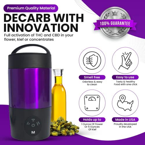 Ardent FX Mini 3 in-1 Decarboxylator Machine to Decarb, Bake, and Infuse-Works with Herbs, Butter, Tinctures, Oils, And Lotions - Portable, Odorless & Easy to Use