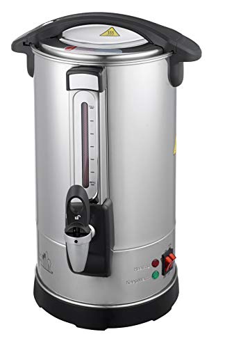 Classic Kitchen 40 Cup Capacity Hot Water Boiler Urn with new Twisloc˜ Safety Locking Tap, Metal Spout, Stainless Steel Double Wall and a Unique Circuit Board controlled Heating System allowing for Instant Reboil. Perfect for Keeping Hot Water for Tea, Co