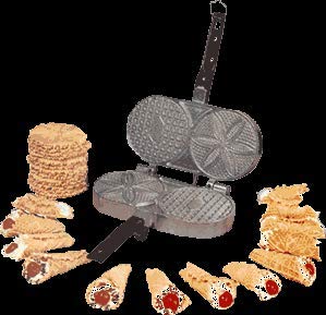 Palmer Pizzelle Maker Classic - Make 2 Delicious Pizzelles In Half The Time Required By Hand Irons - 120 Volts, 800 Watts - Made in the USA