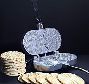 Palmer Pizzelle Maker Classic - Make 2 Delicious Pizzelles In Half The Time Required By Hand Irons - 120 Volts, 800 Watts - Made in the USA