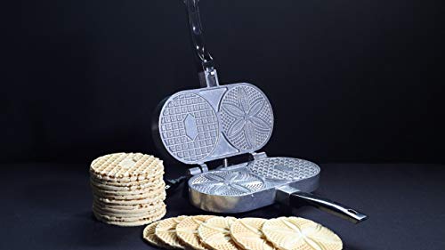 Palmer Pizzelle Maker Classic - Make 2 Delicious Pizzelles In Half The Time Required By Hand Irons - 120 Volts, 800 Watts - Made in the USA