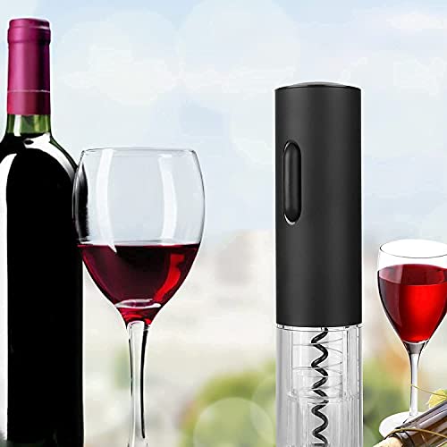 GOSCIEN Electric Wine Opener, Automatic Electric Wine Bottle Corkscrew Opener, Rechargeable Stainless Steel Cordless Electric Wine Bottle Opener Gift Set with Foil Cutter, USB Charging Cable