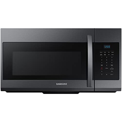 Samsung 1.7 Cu. Ft. Fingerprint Resistant Black Stainless Steel Over-The-Range Microwave