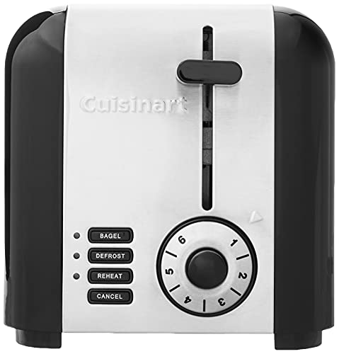 Cuisinart CPT-320P1 2-Slice Brushed Stainless Hybrid Toaster, Stainless Steel