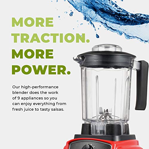 Cleanblend Ultra Blender, Low Profile Blender for Shakes and Smoothies - 40oz Compact Countertop Smoothie Blender/Maler - 8-Blade Stainless Steel, 1,000 Watt Motor, BPA-Free Tamper Wand Included