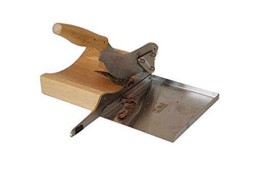 Radiused Biltong Slicer with Detachable Magnetic Tray