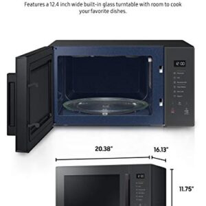 Samsung MG11T5018CC Countertop Oven with 1.1 Cu. Ft. Capacity Element Counter Top Grill Microwave, Charcoal