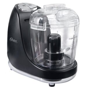 oster fpstmc3321 3-cup mini chopper with whisk, black