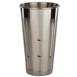 Libertyware Stainless Steel Malt Milkshake Mixing Cup 2 Pack - Two Ice Cream and Milkshake Machine Cups - 30 oz Stainless Steel Malt Milkshake Cup for Milkshake Machines - Two 30 oz Cups