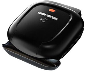 george foreman gr0040b 2-serving classic plate grill, black