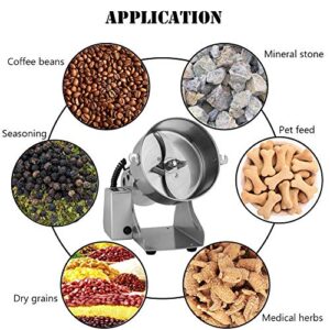 APWONE 2000gram Electric Grain Mills Grinder Powder LCD Digital Stainless Steel Ultra Grinder Machine for Kitchen Herb Spice Pepper Coffee Corn