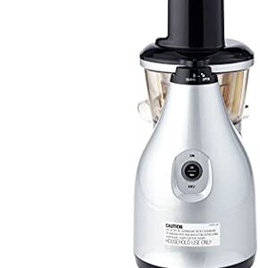 Omega Vertical Low Speed Juicer, 150-Watt, Silver