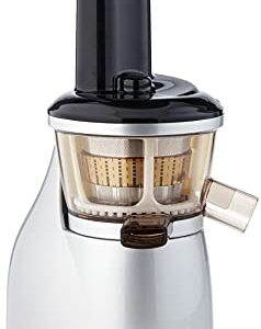 Omega Vertical Low Speed Juicer, 150-Watt, Silver