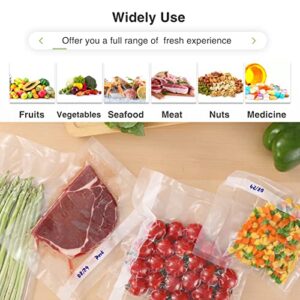 Vacuum Sealer Bags for Food - ITRUSOU 9-Layer Seal a Meal Bags with BPA Free, 4 Rolls 8"&11" Heavy Duty Vacuum Seal Bags for Food Saver or Sous Vide Meal Prep Bags