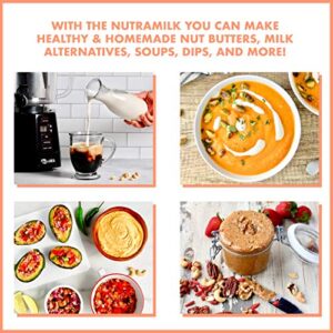 NutraMilk Nut Processor Machine, Nut Milk Maker Machine and Nut Butter Food Processor, Makes Non Dairy, Vegan, Plant Based, Alternative Milk Drinks, Shakes, Smoothies and Homemade Peanut, Almond and Seed Butters