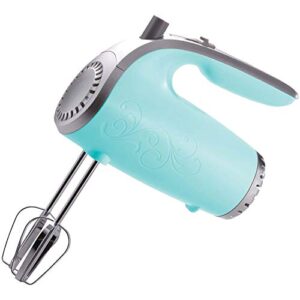 brentwood hm-48bl lightweight 5-speed electric hand mixer, blue