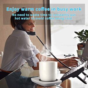 Coffee Mug Warmer for Desk Auto Shut Off Cup Warmer for Office Home Desk Use Desktop Heating Plate Electric Beverage Warmer Heating Cup Warmer for Water Tea Milk etc.