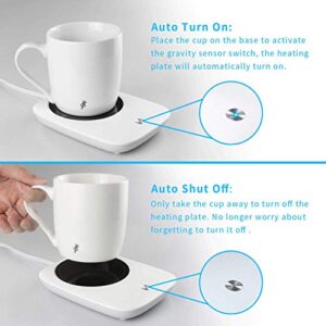 Coffee Mug Warmer for Desk Auto Shut Off Cup Warmer for Office Home Desk Use Desktop Heating Plate Electric Beverage Warmer Heating Cup Warmer for Water Tea Milk etc.