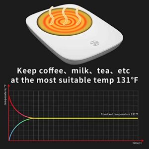 Coffee Mug Warmer for Desk Auto Shut Off Cup Warmer for Office Home Desk Use Desktop Heating Plate Electric Beverage Warmer Heating Cup Warmer for Water Tea Milk etc.