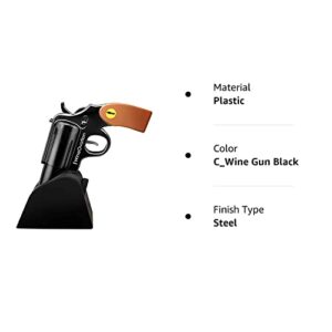 WineOvation Electric Gun Wine Opener (Black) - Open your Wine Bottle fast and without hassle - Great Gifts for Gun Enthusiasts and Wine Lovers