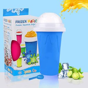 Slushy Maker Cup, Portable Slushie Maker Squeeze Cup, Magic Quick Frozen Slushie Cup, DIY Homemade Smoothie Cups Ice Cream Maker for Children and Family