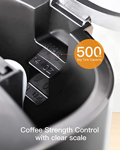 Coffee Maker, 3 in 1 Coffee & Tea Maker for K Cup, Loose Leaf Tea & Ground Coffee Compatible, with Fast & Fresh Brewed, 8 to 14 Oz. Brew Sizes and Self Cleaning Function