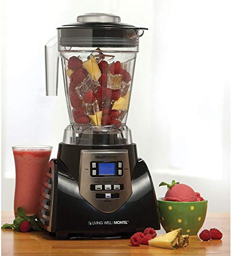 Healthmaster Elite JLA-8 Professional Countertop Blender, Emulsifier 1200-Watt with 60-oz BPA Free Jar Stainless Steel Blades for Frozen Drinks, Smoothies, Sauces & More, Black