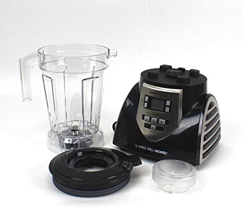 Healthmaster Elite JLA-8 Professional Countertop Blender, Emulsifier 1200-Watt with 60-oz BPA Free Jar Stainless Steel Blades for Frozen Drinks, Smoothies, Sauces & More, Black