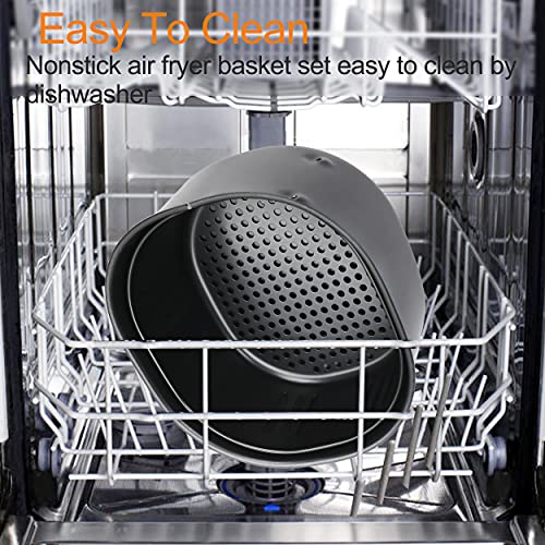 Air Fryer Inner Basket & Outer Basket for Power Air Fryer XL 5.3qt,Air Fryer Basket Set for Gowise USA Air Fryer 5.8qt,Non-Stick Fry Basket for Dash Deluxe 6qt Air Fryer,Air Fryer Accessories