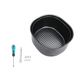 Air Fryer Inner Basket & Outer Basket for Power Air Fryer XL 5.3qt,Air Fryer Basket Set for Gowise USA Air Fryer 5.8qt,Non-Stick Fry Basket for Dash Deluxe 6qt Air Fryer,Air Fryer Accessories