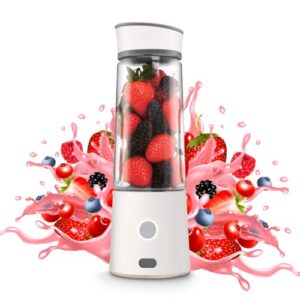 kore clubcrush portable blender – 13.5 fl oz usb-rechargeable travel blender for shakes and smoothies | 5000mah battery included