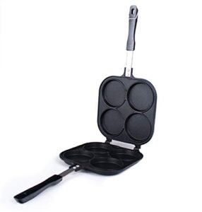 happy sales hsob-ykp4b, japanese obanyaki pan, 3 inch diameter stuffed pancake toaster nonstick aluminum pan