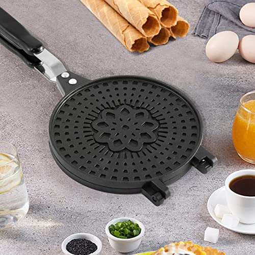 Dyna-Living Waffle Cone Maker Non-stick Ice Cream Cone Maker 6.7 inches Ice Cream Cone Waffle Maker Household Egg Roll Maker Waffle Bowl Machine for DIY Ice Cream Waffle Cone Desserts