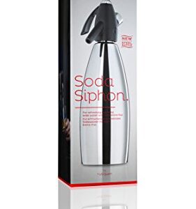 iSi North America Stainless Steel Soda Siphon, 1 Quart, Stainless