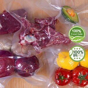 WVacFre 100 Pint Size 6x10Inch Vacuum Sealer Freezer Bags with Commercial Grade,BPA Free,Heavy Duty,Great for Food Vac Storage or Sous Vide Cooking