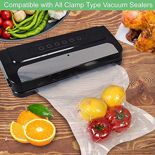 WVacFre 100 Pint Size 6x10Inch Vacuum Sealer Freezer Bags with Commercial Grade,BPA Free,Heavy Duty,Great for Food Vac Storage or Sous Vide Cooking